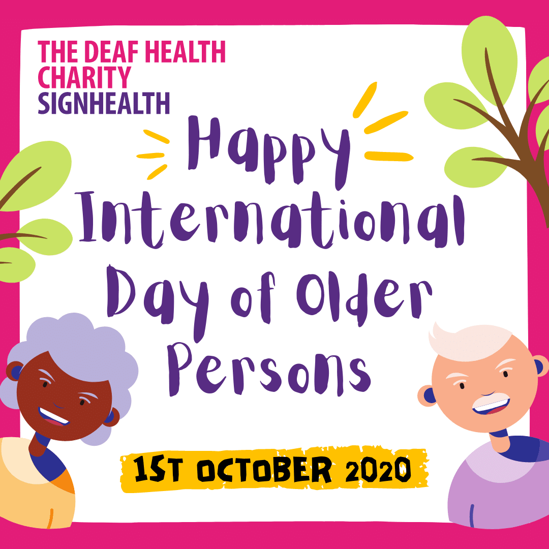 Day Of Older Persons 2020 Signhealth